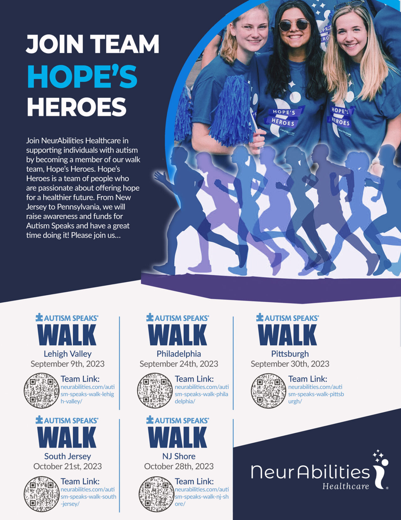 Join Our Walk Fundraising Teams - NeurAbilities Healthcare